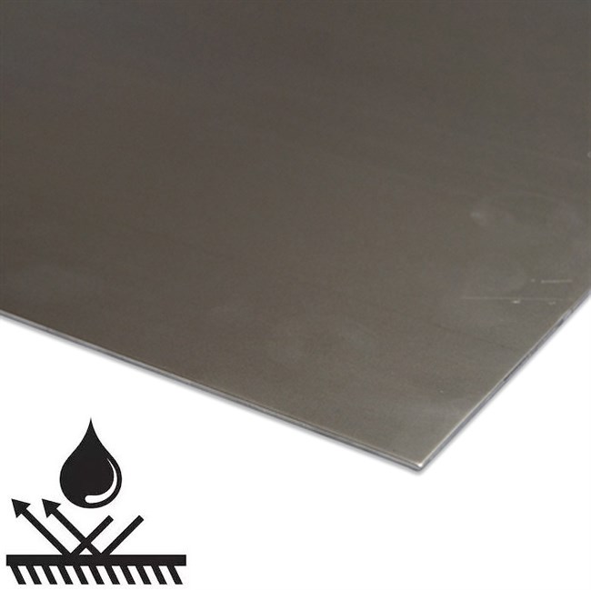Acid-resistant steel sheet, cut to measure. AISI 316 stainless A4 steel